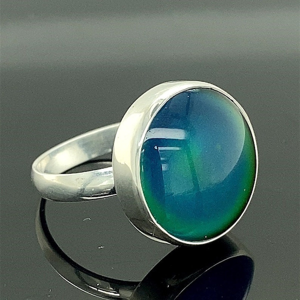 Mood Ring Sterling Silver - Etsy