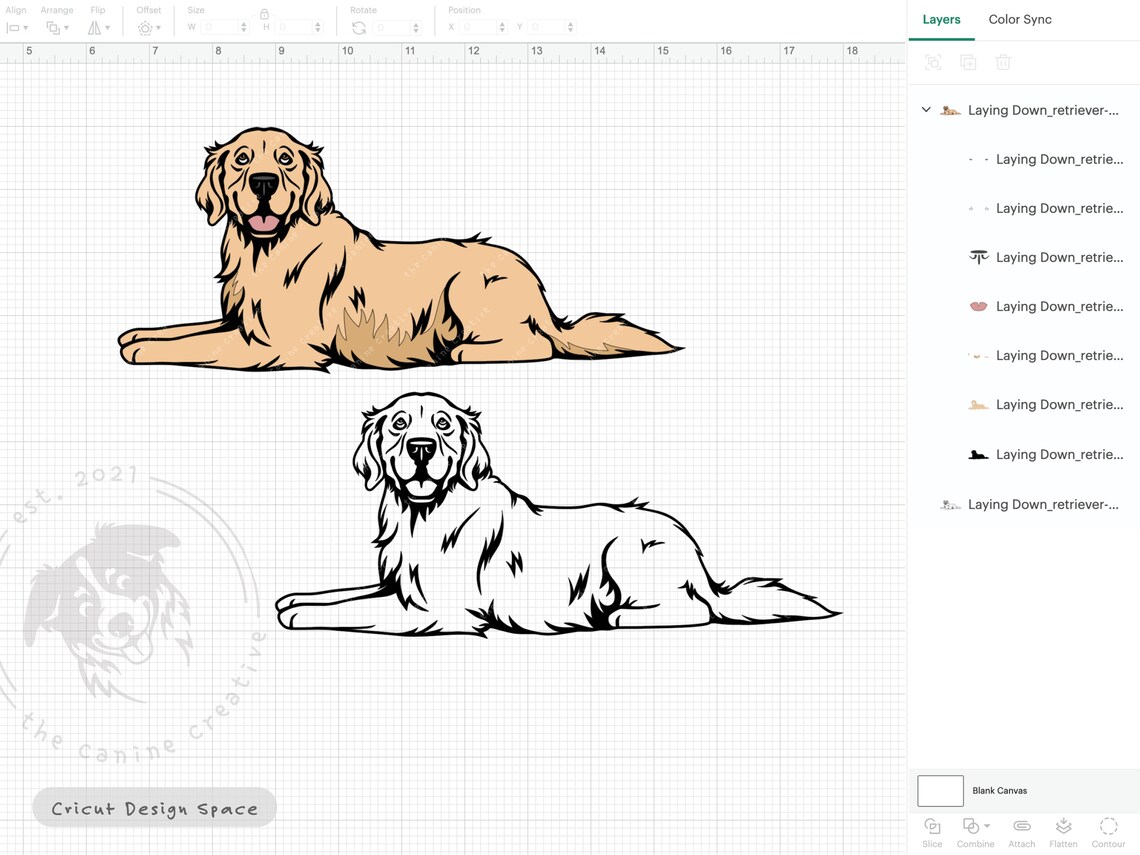 Golden Retriever SVG Dog Laying Down SVG Golden SVG Pet - Etsy