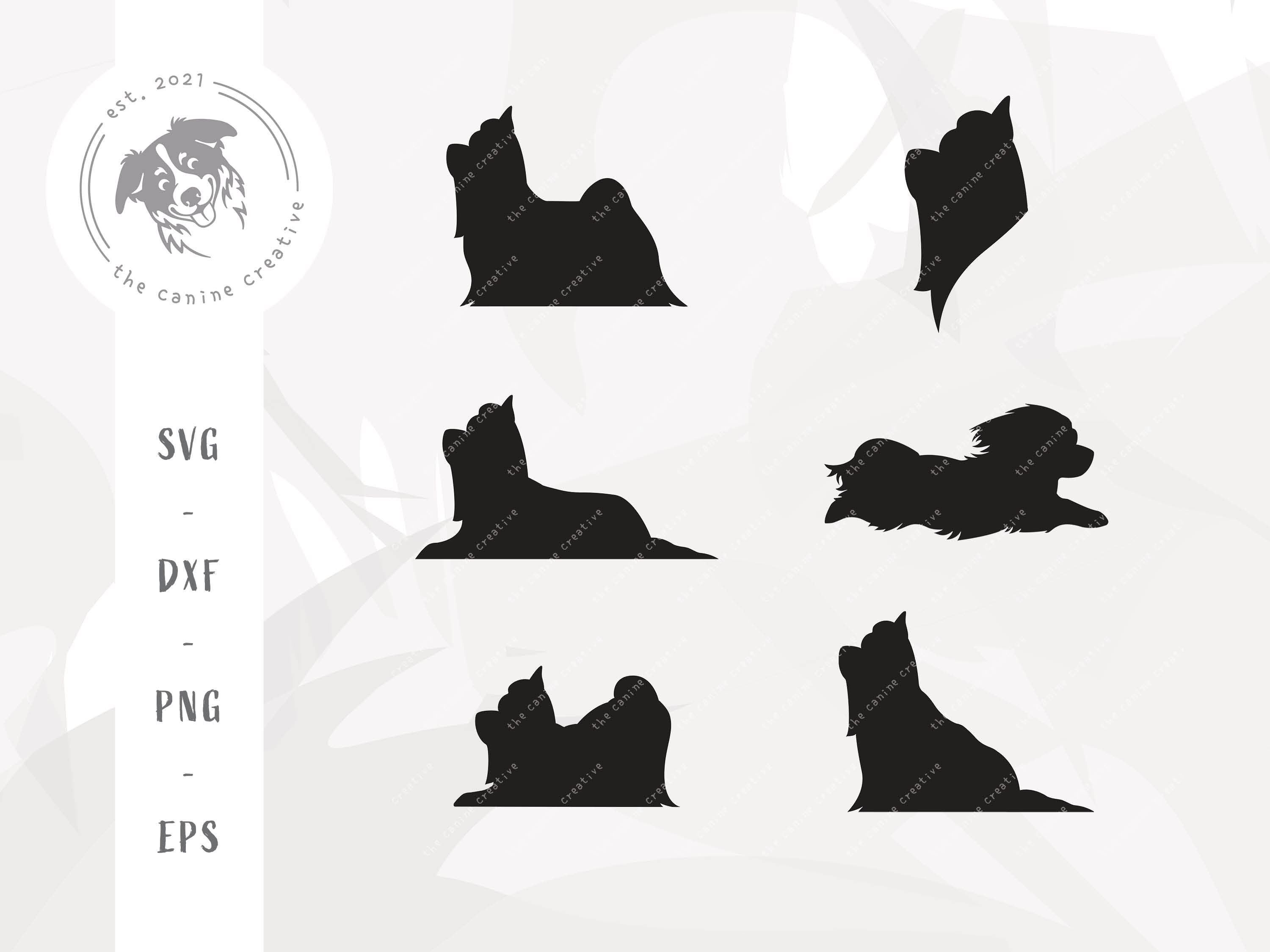 Yorkie SVG Bundle, Show Dog Clipart, Yorkshire Terrier PNG, Dog Breed ...