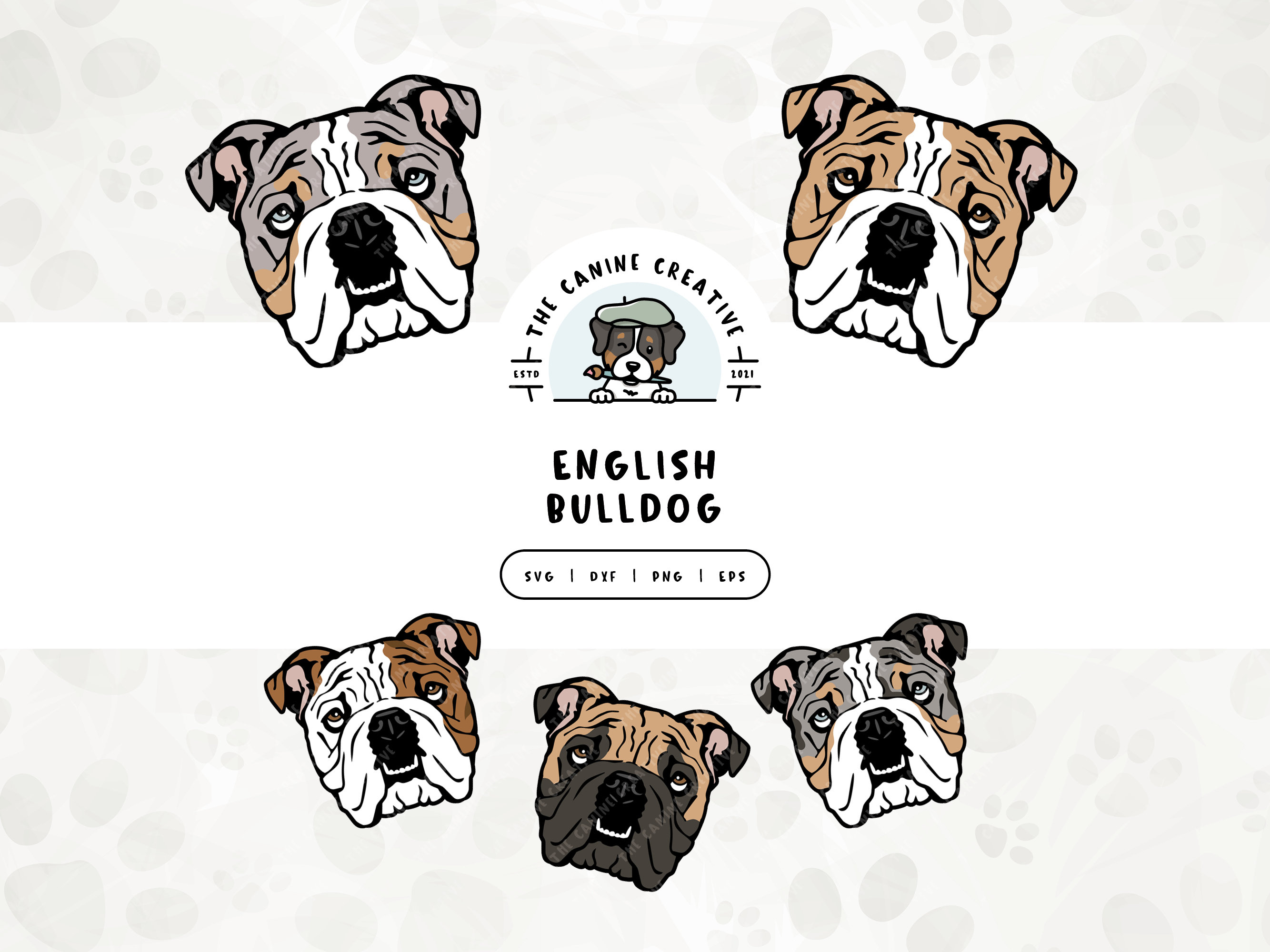 Bulldog Face Vector