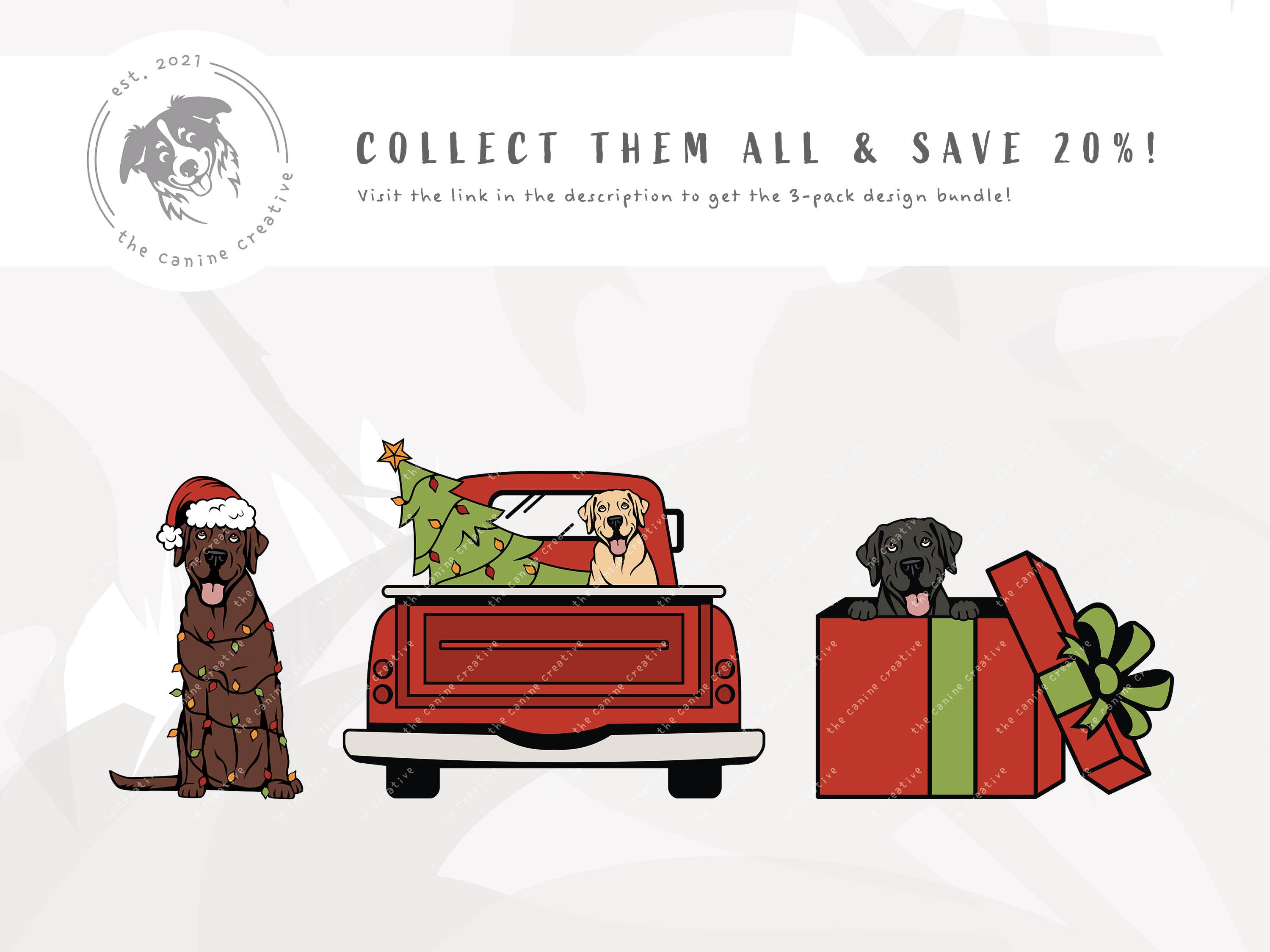 Labrador SVG Christmas Lab Dog SVG Tangled Christmas Lights - Etsy