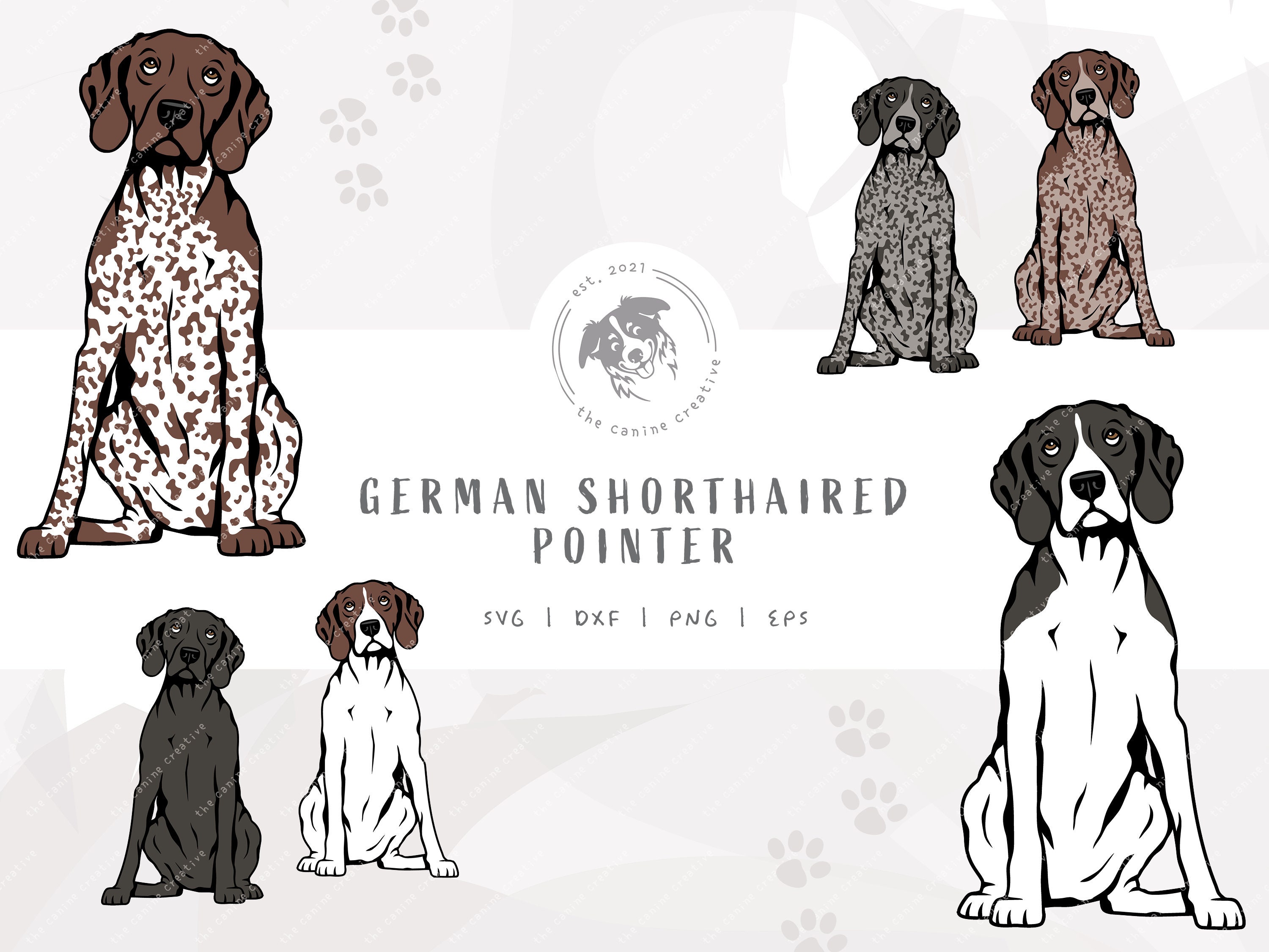 German Shorthaired Pointer SVG GSP SVG Sitting Dog Svg - Etsy