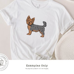 Yorkshire Terriers Clip Art, Yorkie SVG, Biewer Terrier PNG, Undocked ...