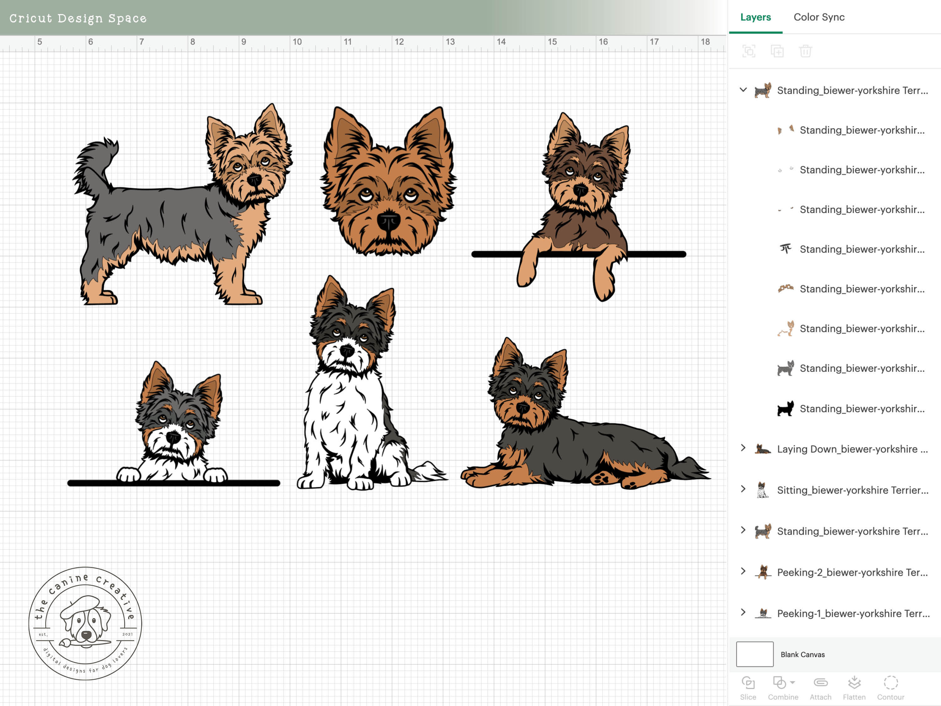 Yorkshire Terrier Clip Art, Yorkie SVG, Biewer Terrier PNG, Undocked ...