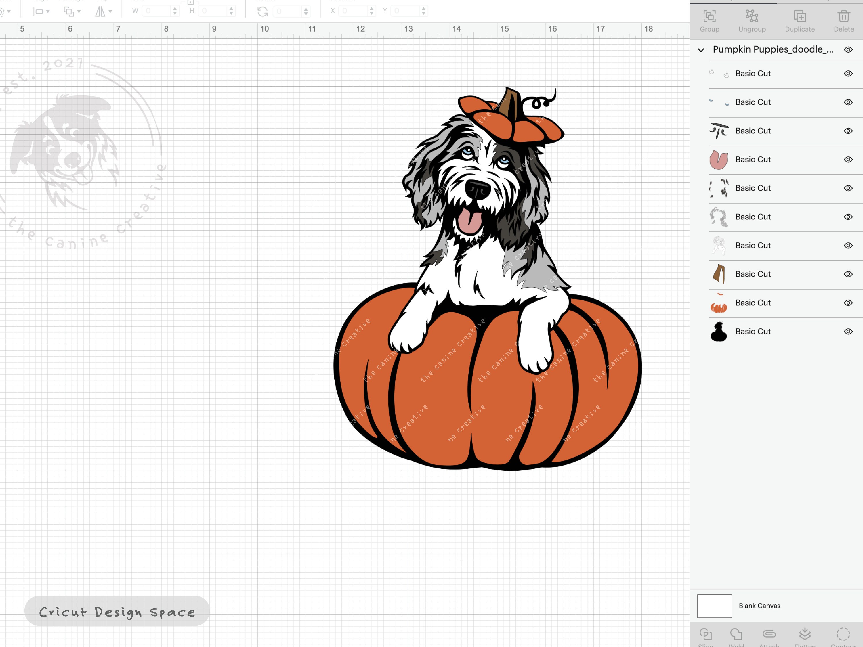 Fall SVG, Parti Doodle SVG, Doodle Dog Clipart, Peeking Dog Svg ...
