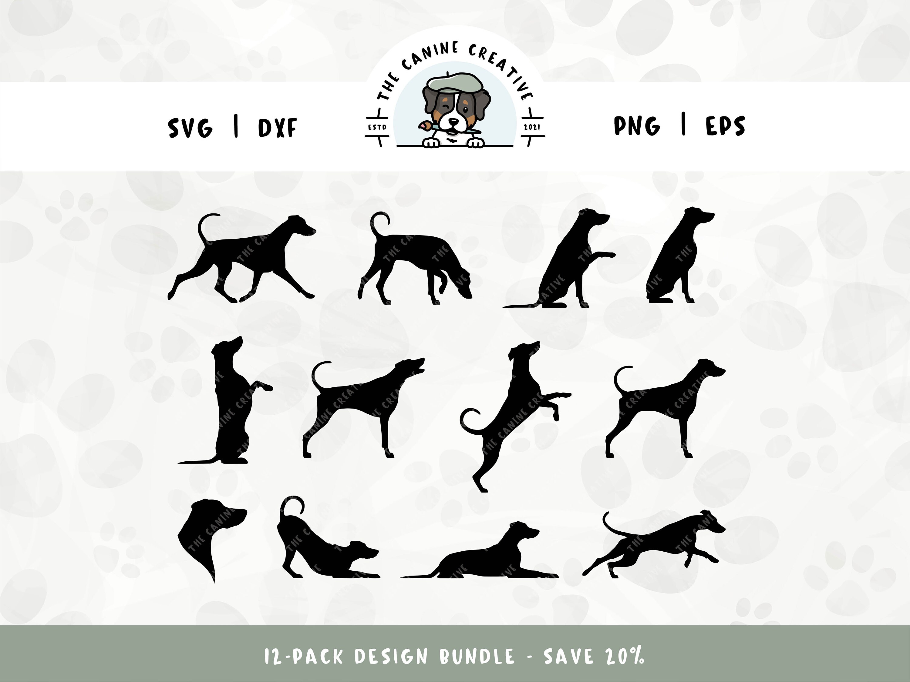 Doberman Running Silhouette