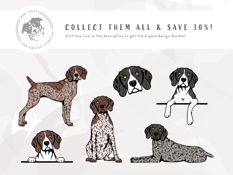 German Shorthaired Pointer SVG, GSP PNG, Dog Laying Down Clipart, Pet ...