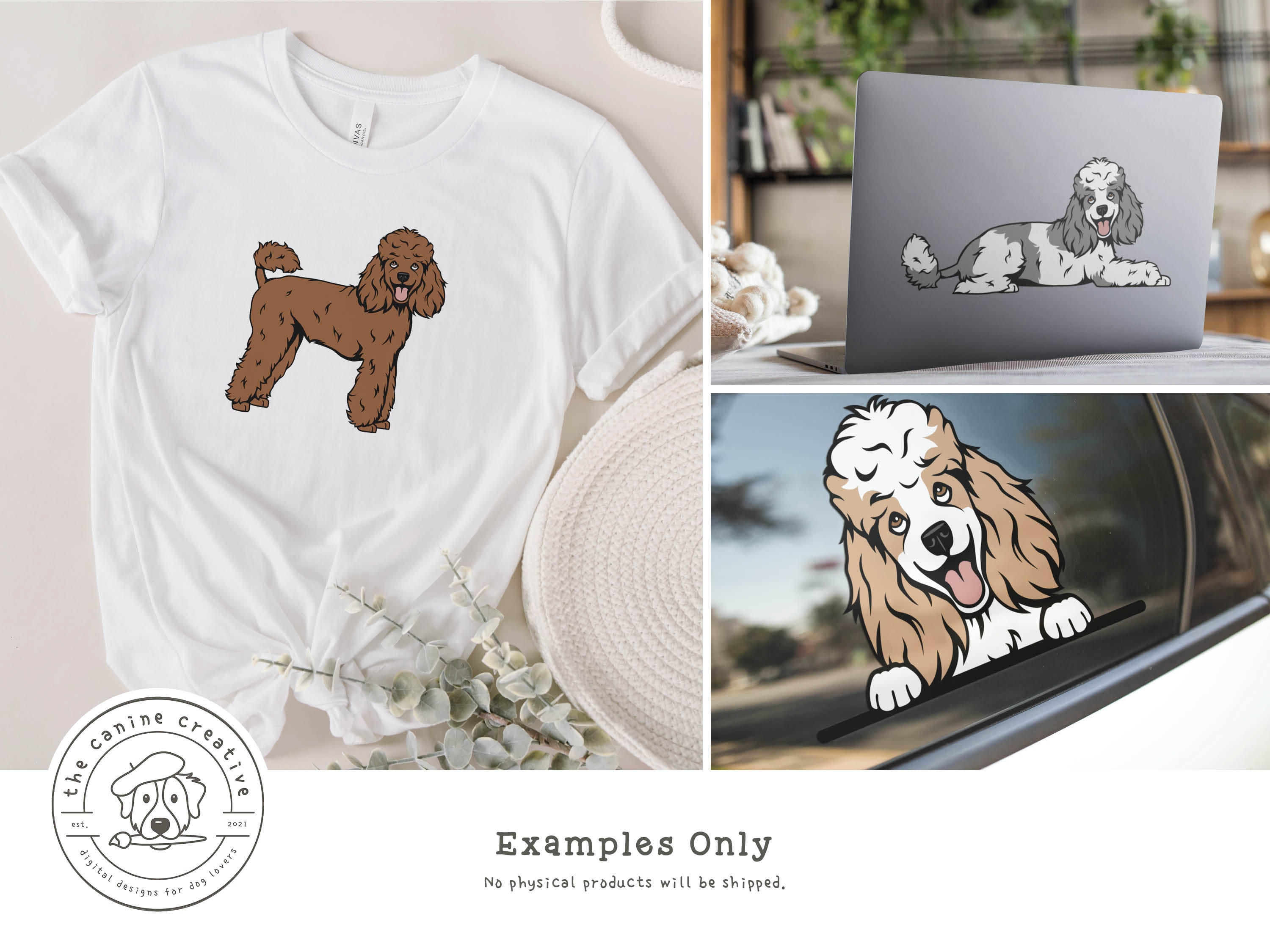 Poodles SVG Bundle Poodle PNG Dog Face Clipart Dog Sitting - Etsy