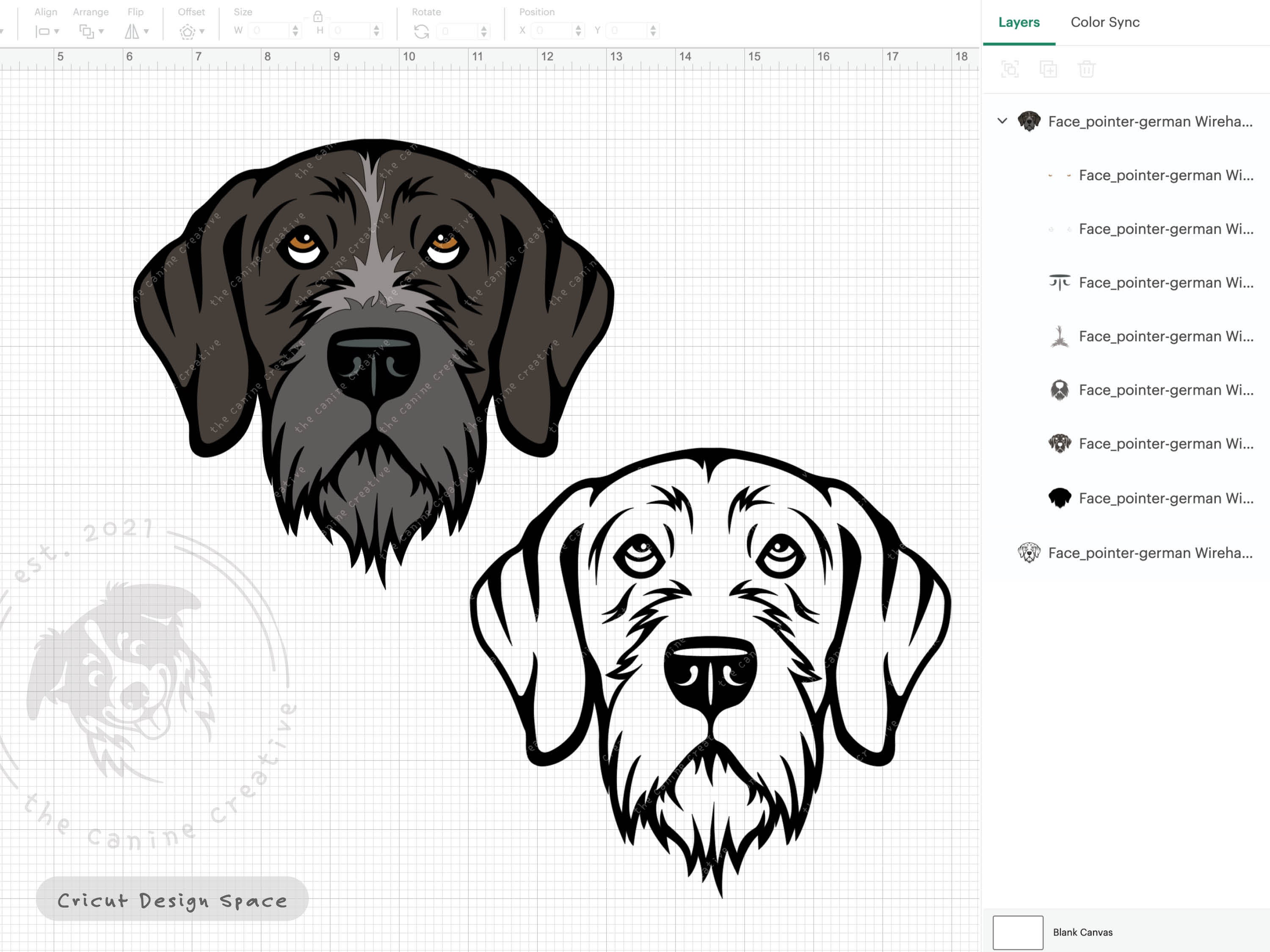 German Wirehaired Pointer SVG, GWP SVG, Dog Face Svg, German Wire Hair ...