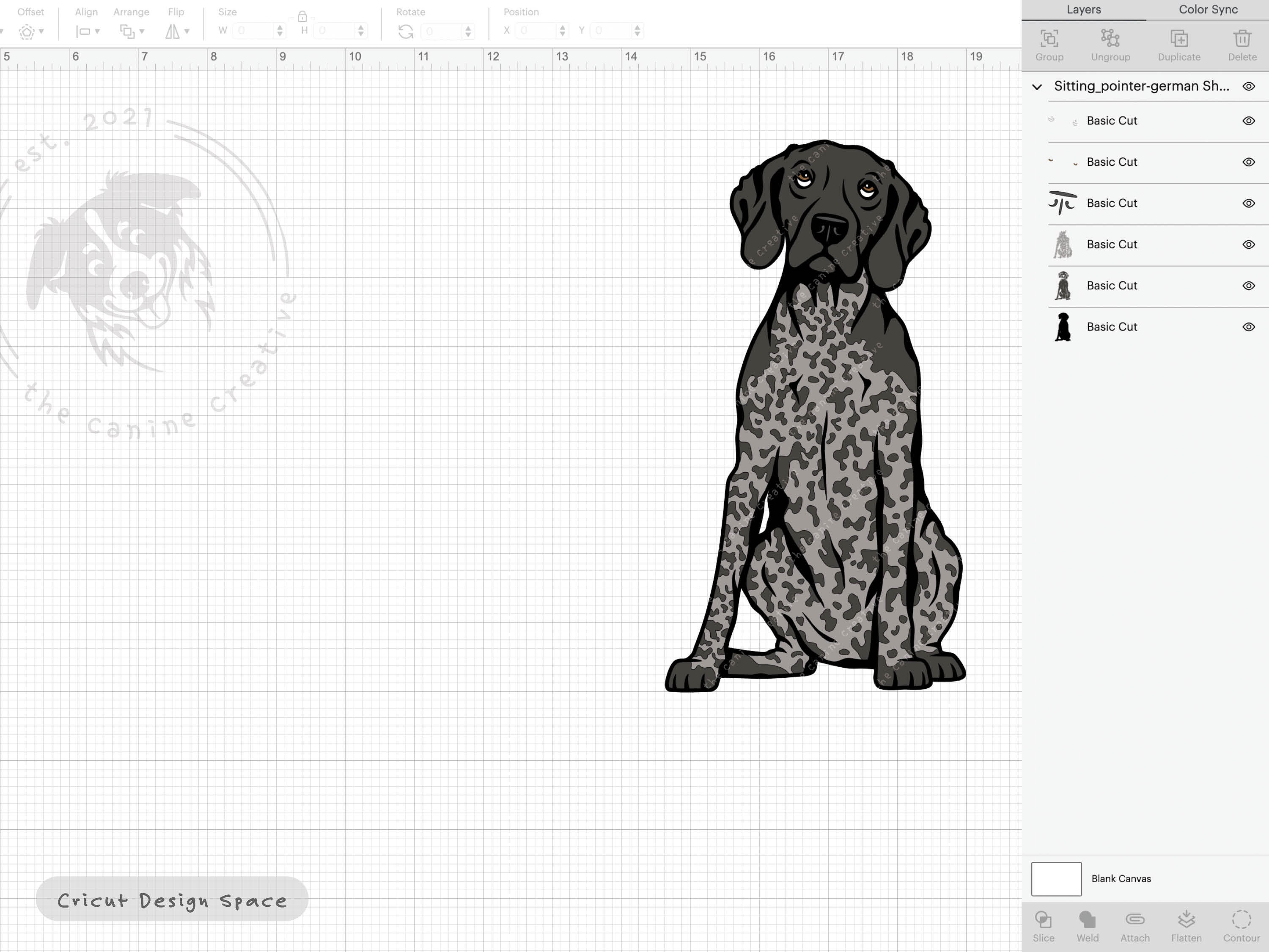 German Shorthaired Pointer SVG GSP SVG Sitting Dog Svg - Etsy Canada