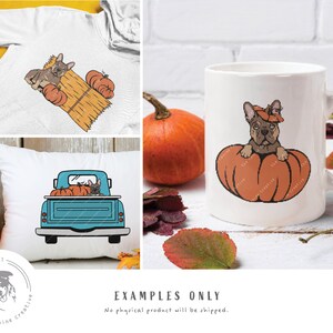 Fall SVG, Frenchie SVG, Pumpkins Png, Hay Bale Svg, Harvest Farm Truck ...