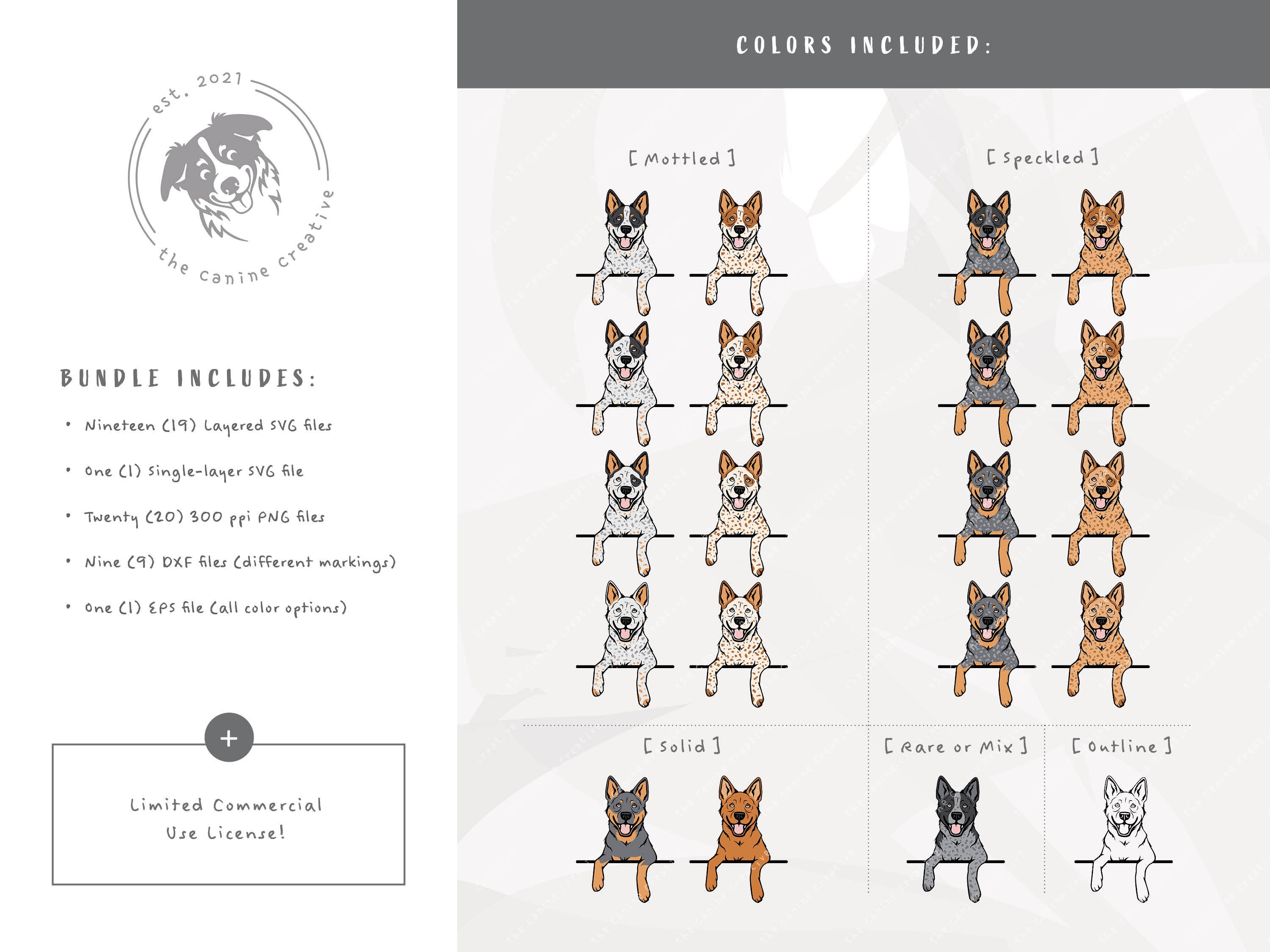 Heeler SVG, Peeking Dog SVG #2, Australian Cattle Dog Clip Art, Blue ...