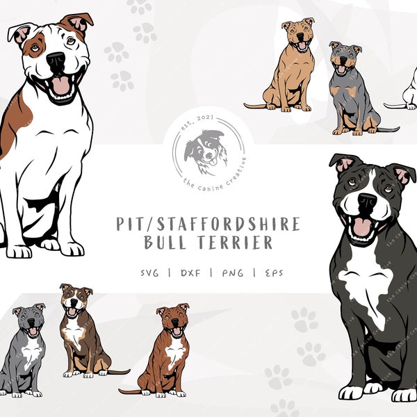 Lächelnd pittie svg - Etsy.de