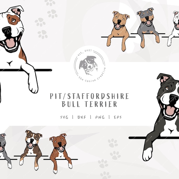 Staffy Svg - Etsy