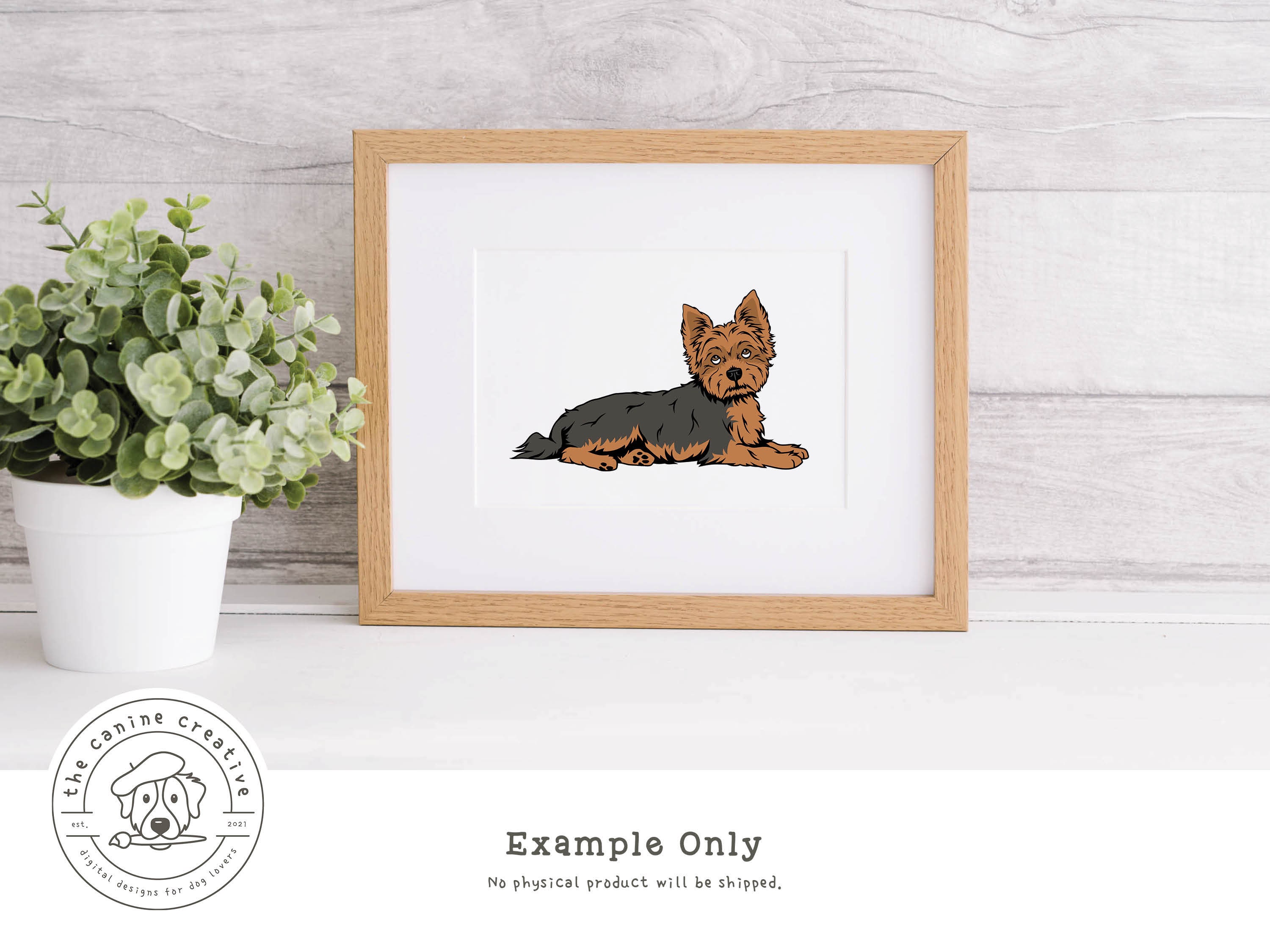 Yorkshire Terriers Clip Art, Yorkie SVG, Biewer Terrier PNG, Undocked ...