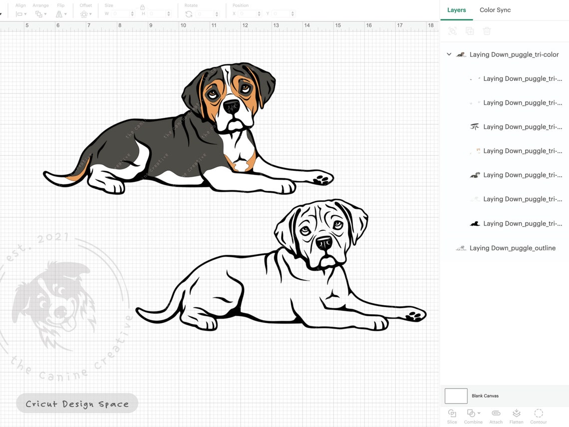 Puggle SVG, Beagle Pug Mix Breed Clipart, Dog Laying Down Design ...