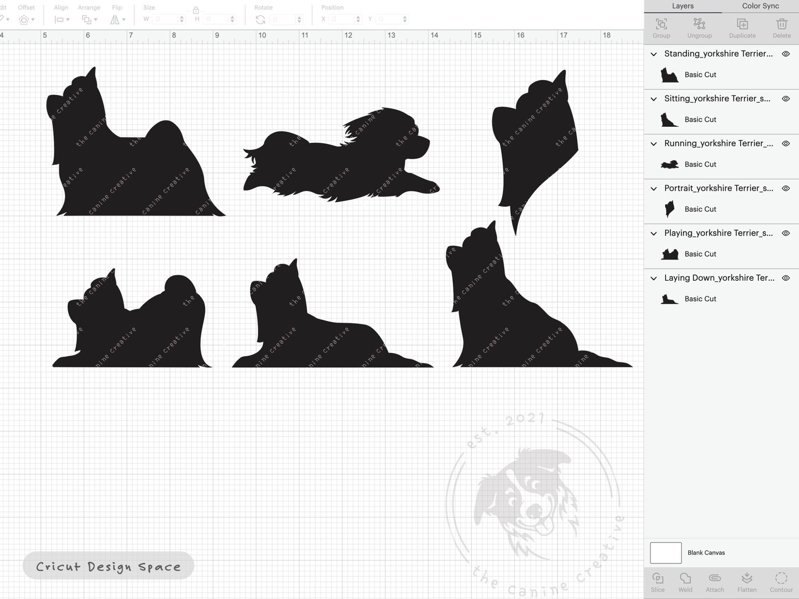 Yorkie SVG Bundle, Show Dog Clipart, Yorkshire Terrier PNG, Dog Breed ...