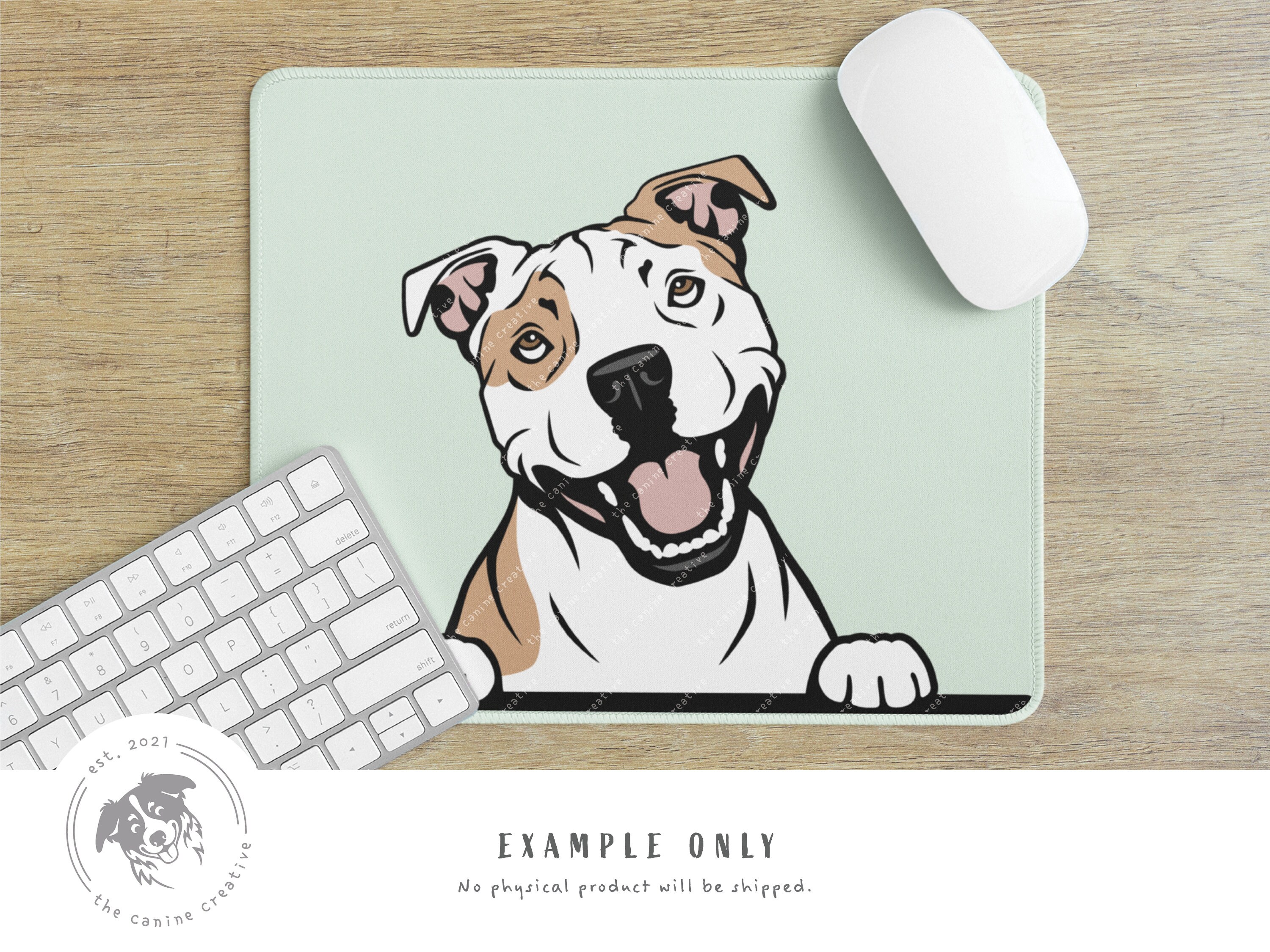 Pit Bull SVG, Staffordshire Dog PNG, Peeking Dog Design #1, Layered ...