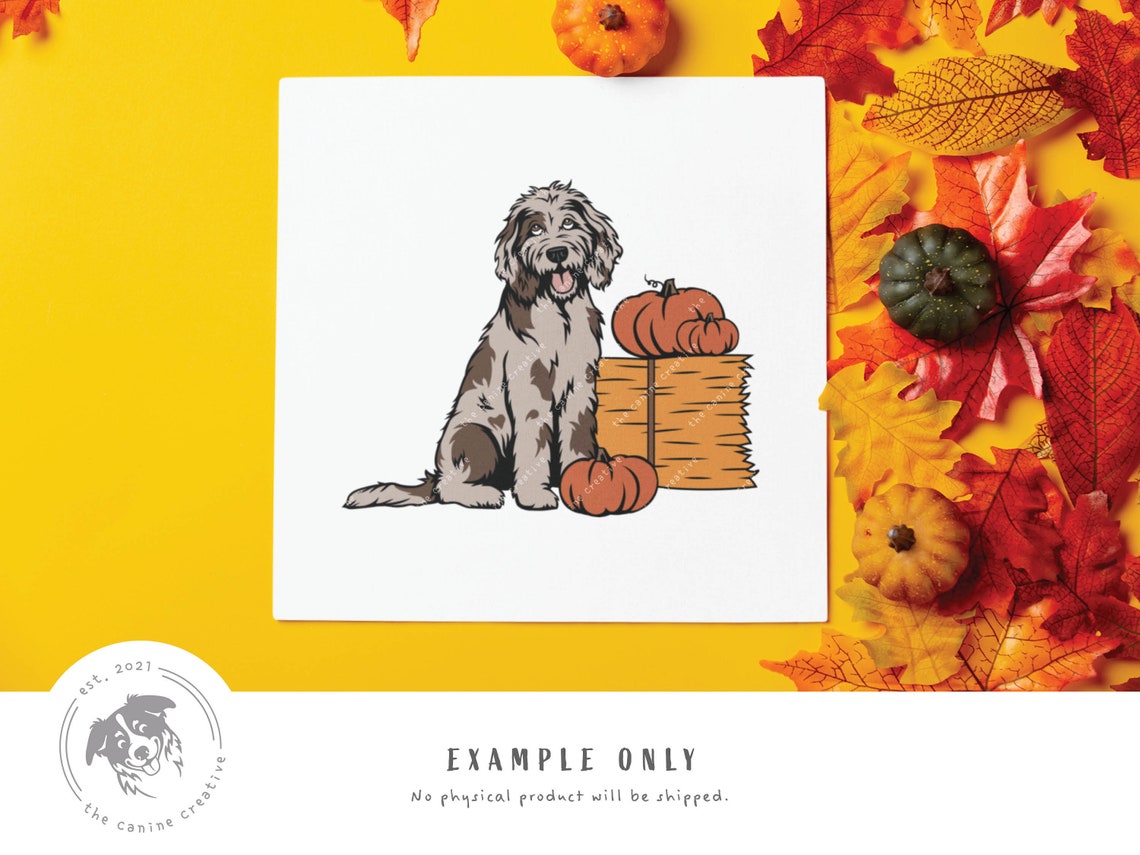 Fall SVG Doodle SVG Doodle Dog Clipart Hay Bale Svg - Etsy