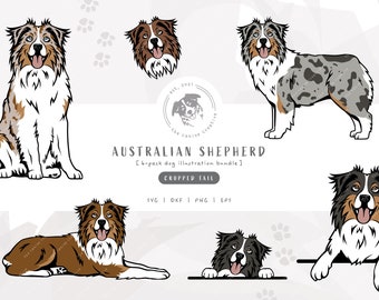 Mini Aussie Outline Vector - Etsy