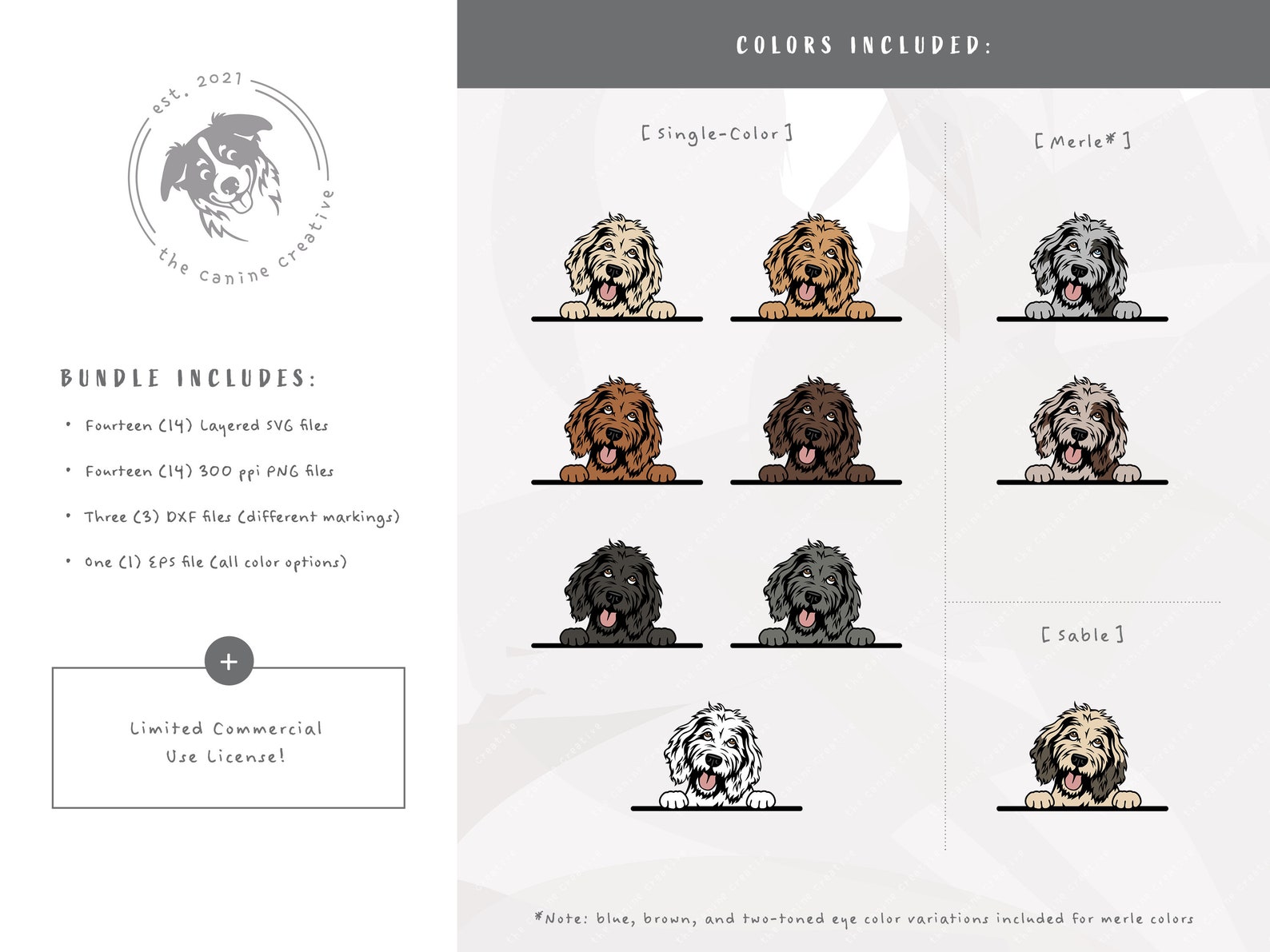 Doodle SVG Peeking Dog SVG 1 Merle Aussiedoodle Png - Etsy