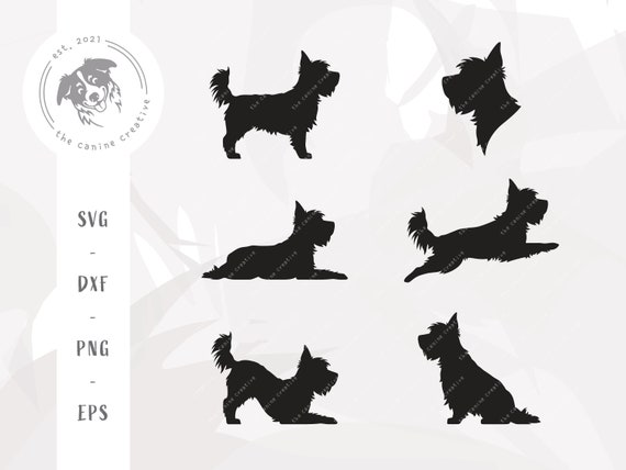Yorkie SVG Bundle Yorkshire Terrier SVG Dog Breed Silhouette - Etsy
