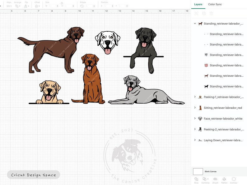 Labrador SVG Bundle Lab Face SVG Sitting Dog Art Standing - Etsy Ireland