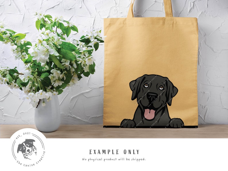 Labrador SVG Peeking Dog SVG 1 Yellow Lab Dog Vector Black - Etsy