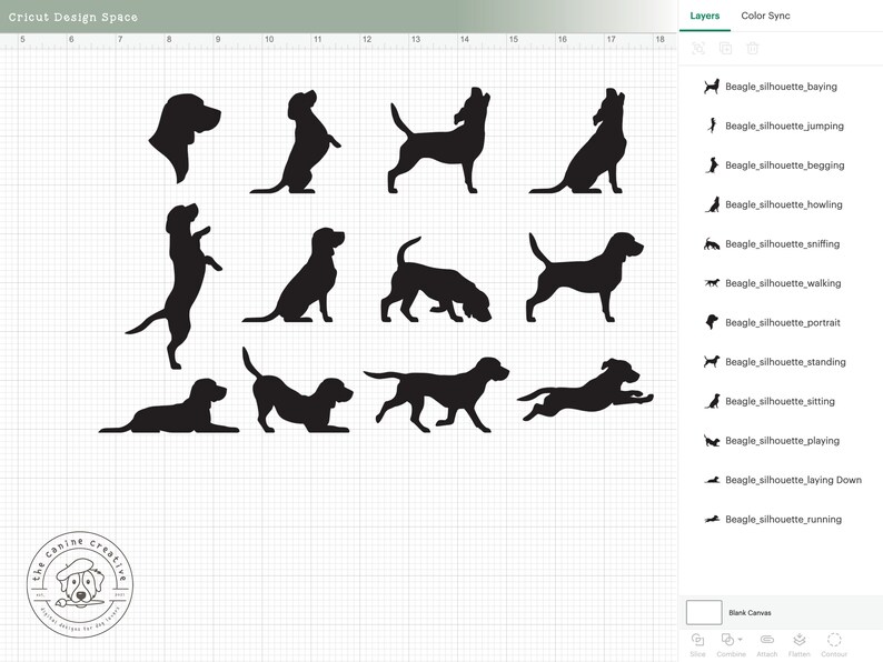 Beagles SVG Bundle Beagle Silhouette Clipart Dog Breed PNG - Etsy