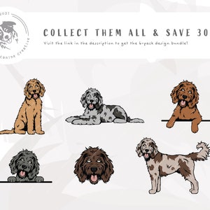 Doodle SVG, Dog Face SVG, Merle Aussiedoodle Png, Layered Goldendoodle ...