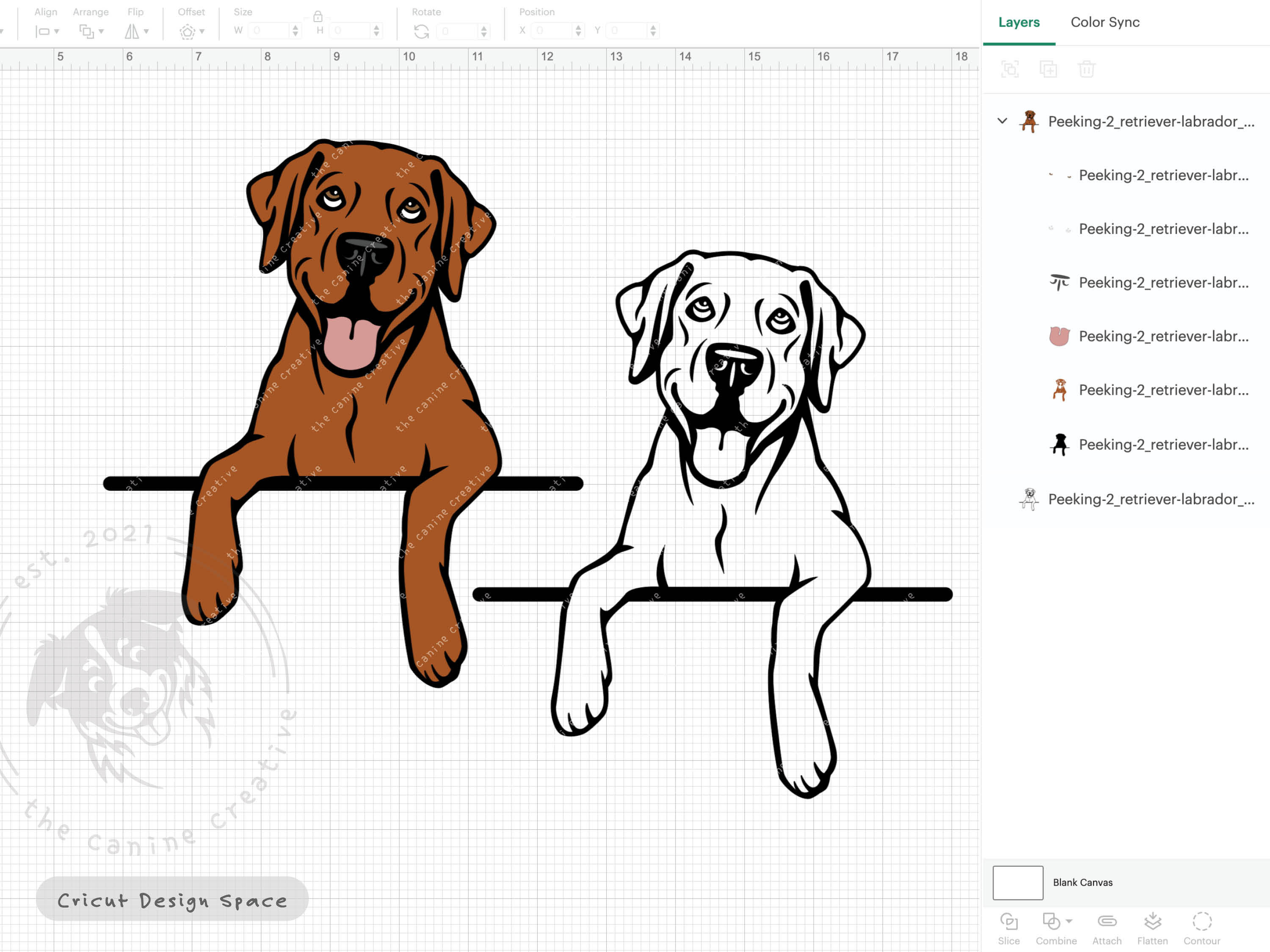 Labrador SVG Peeking Dog SVG 2 Yellow Lab Dog Vector Black - Etsy