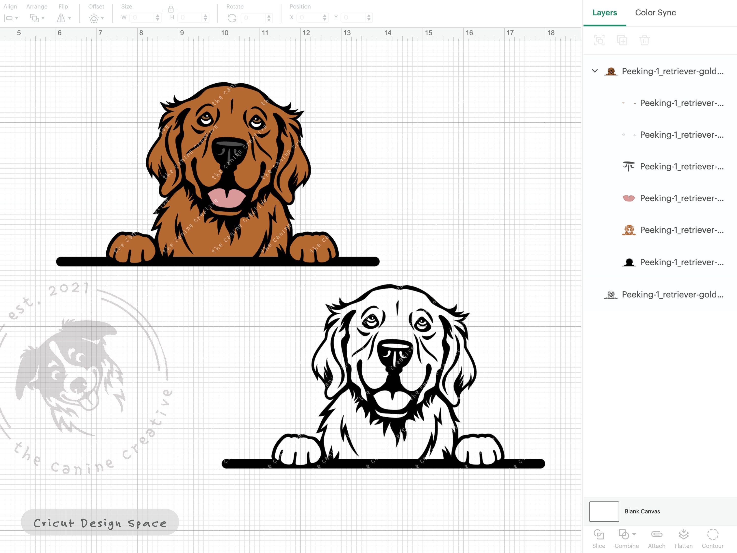 Golden Retriever SVG Peeking Dog SVG 1 Golden SVG Pet - Etsy