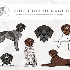 German Wirehaired Pointer SVG, GWP SVG, Sitting Dog Svg, German Wire ...