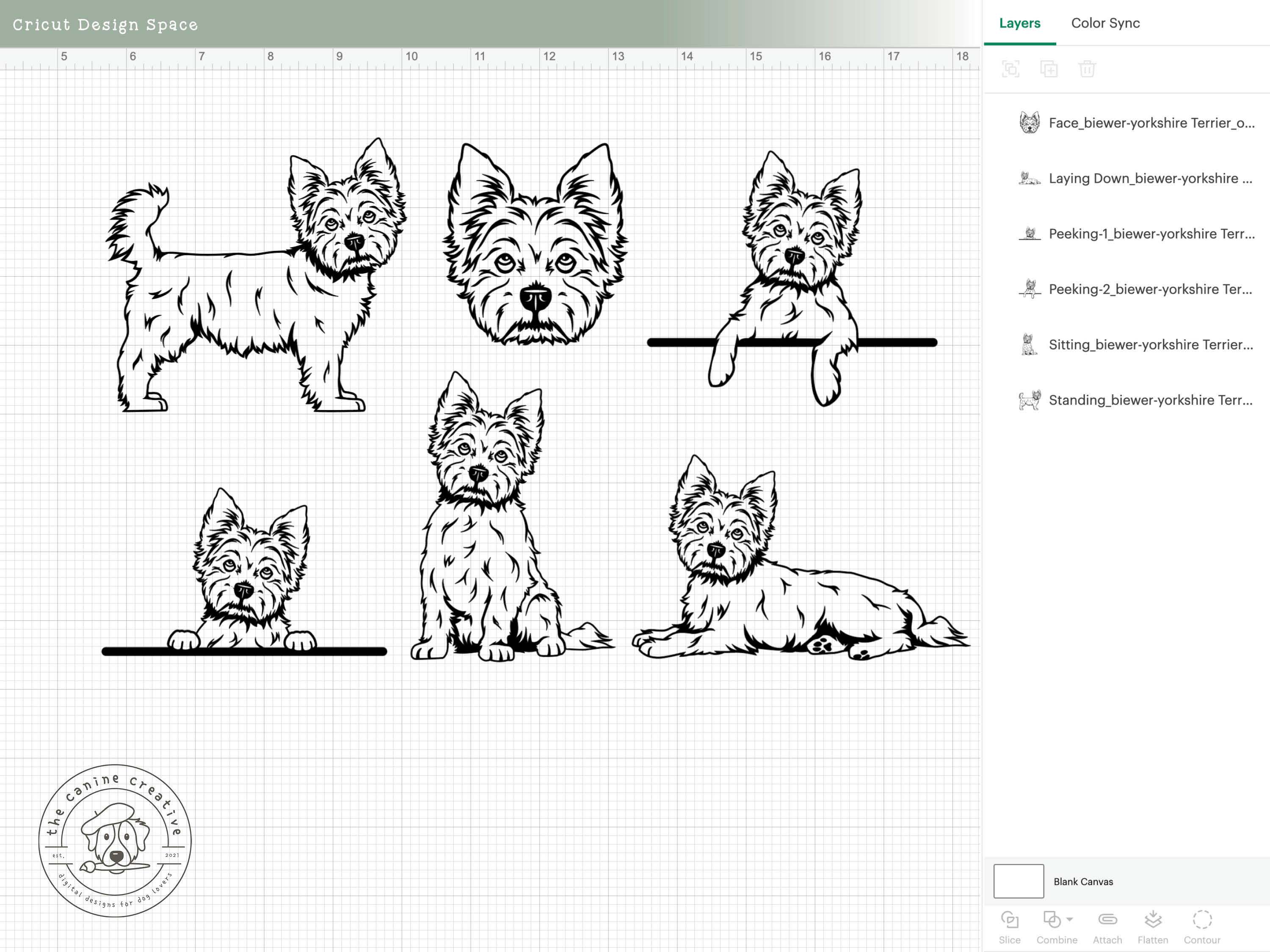 Yorkshire Terrier Clip Art, Yorkie SVG, Biewer Terrier PNG, Undocked ...