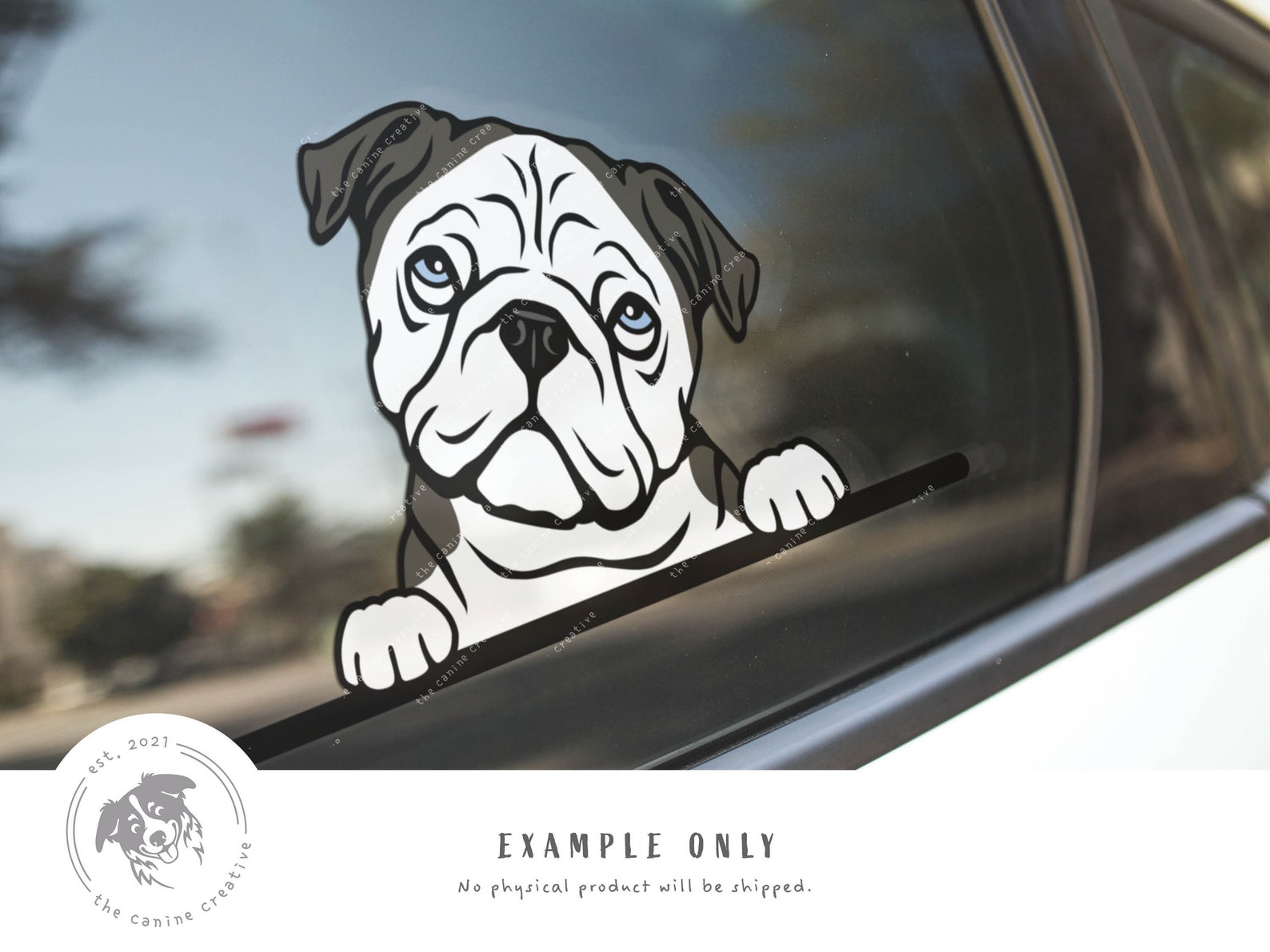 Pug SVG Peeking Dog SVG 1 Pug Clip Art Fawn Pug - Etsy