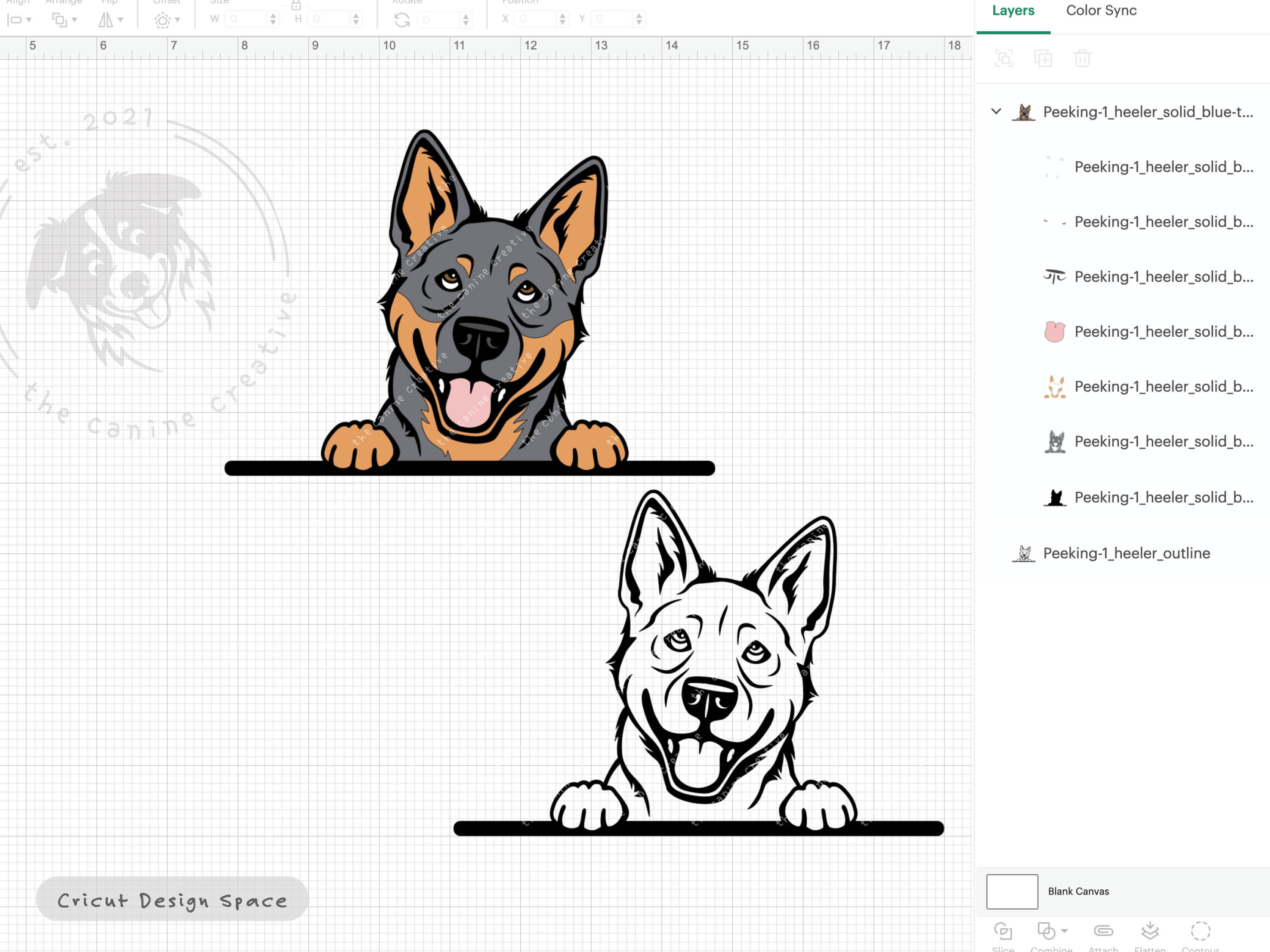 Heeler SVG, Peeking Dog SVG #1, Australian Cattle Dog Clip Art, Blue ...