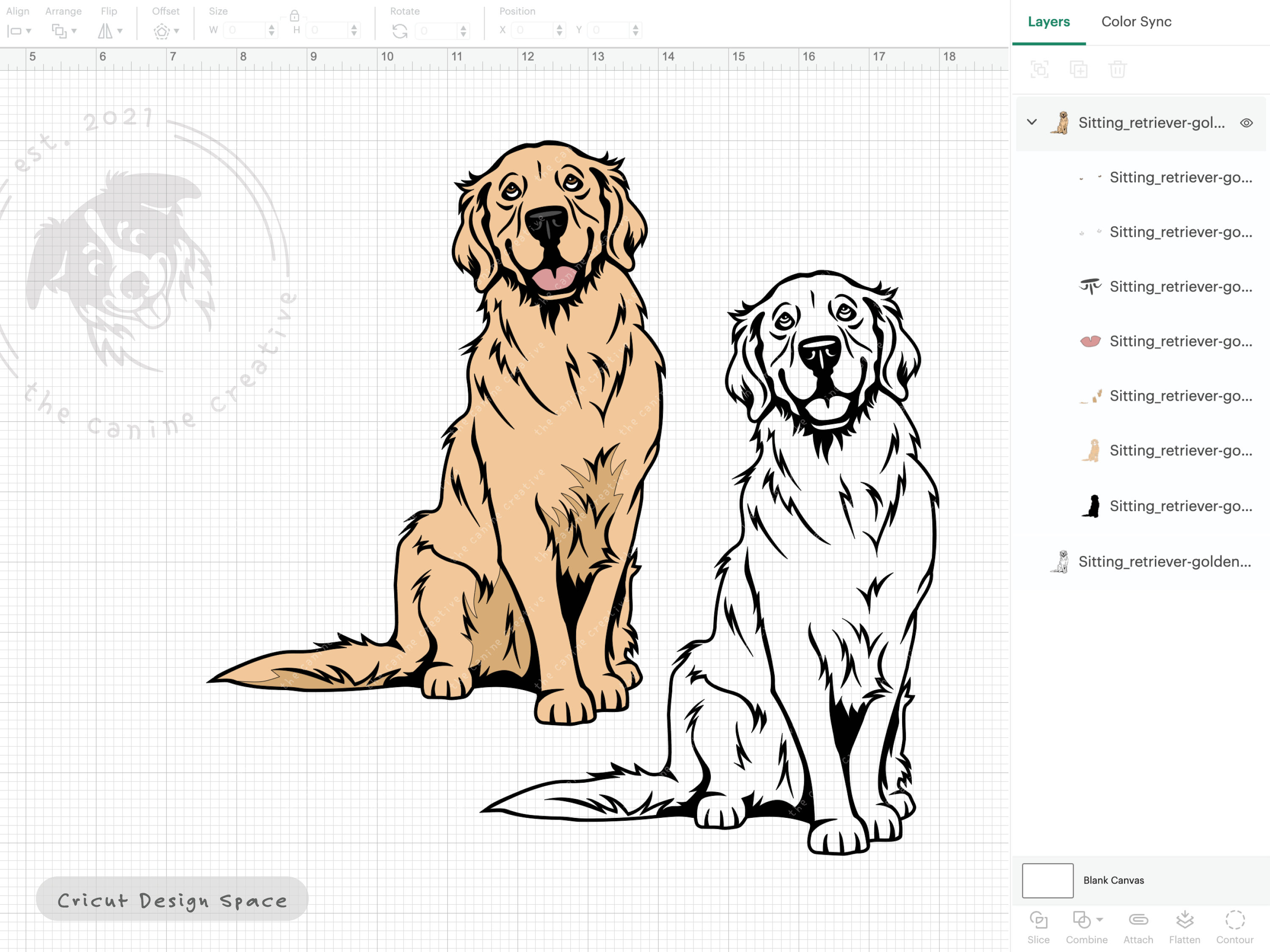 Golden Retriever SVG Bundle Dog Sitting SVG Golden SVG Pet - Etsy