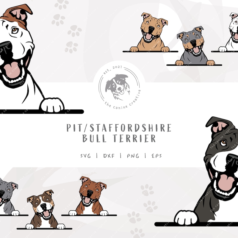 Pit Bull Svg - Etsy