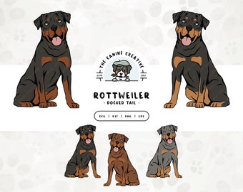 Rottweiler Svg Bundle Cricut Free Commercial Use Rottweiler - Etsy