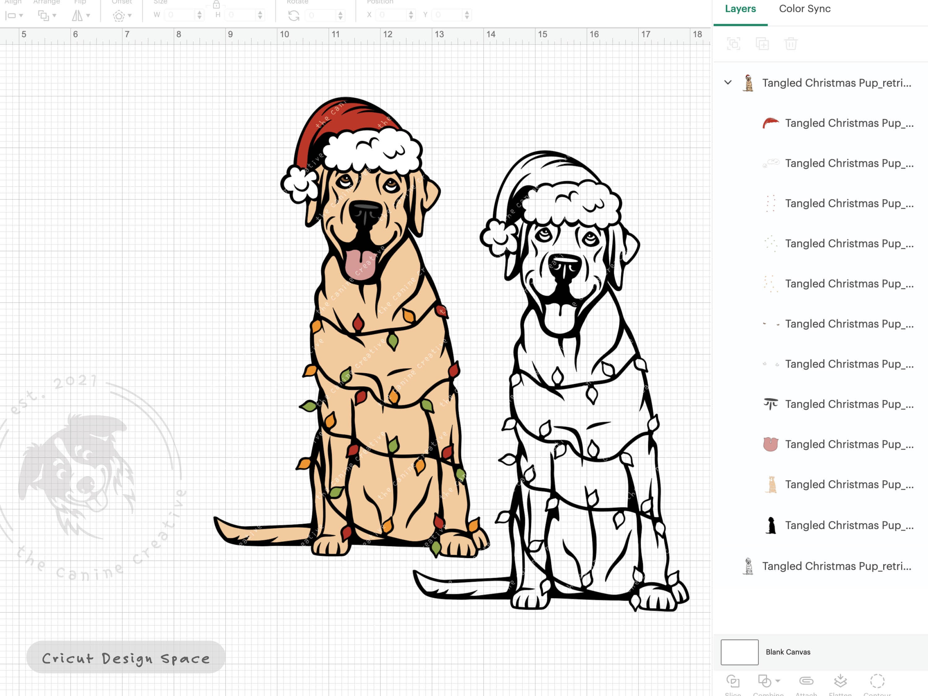 Labrador SVG Christmas Lab Dog SVG Tangled Christmas Lights - Etsy