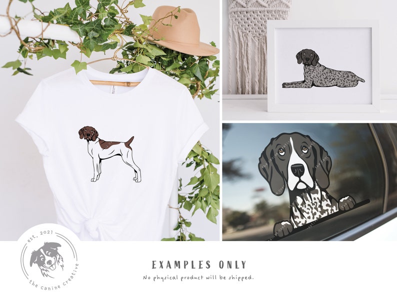 German Shorthaired Pointer SVG Bundle, GSP PNG, Dog Face Design ...