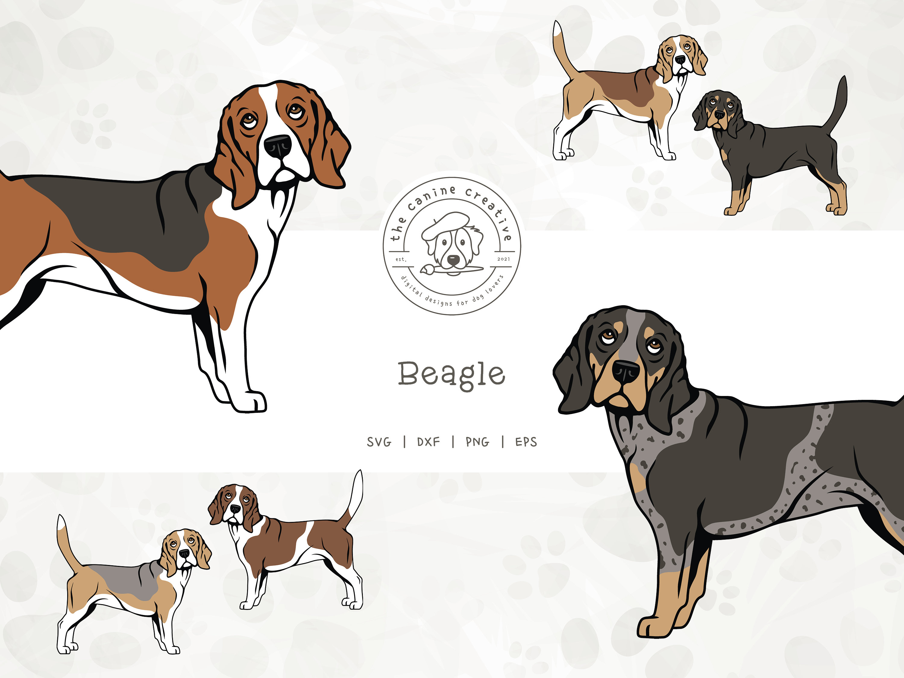 Beagle SVG Beagle Png Standing Dog Svg Dog Breed Art - Etsy UK