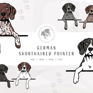German Shorthaired Pointer SVG, GSP PNG, Peeking Dog Design 2, Pet ...