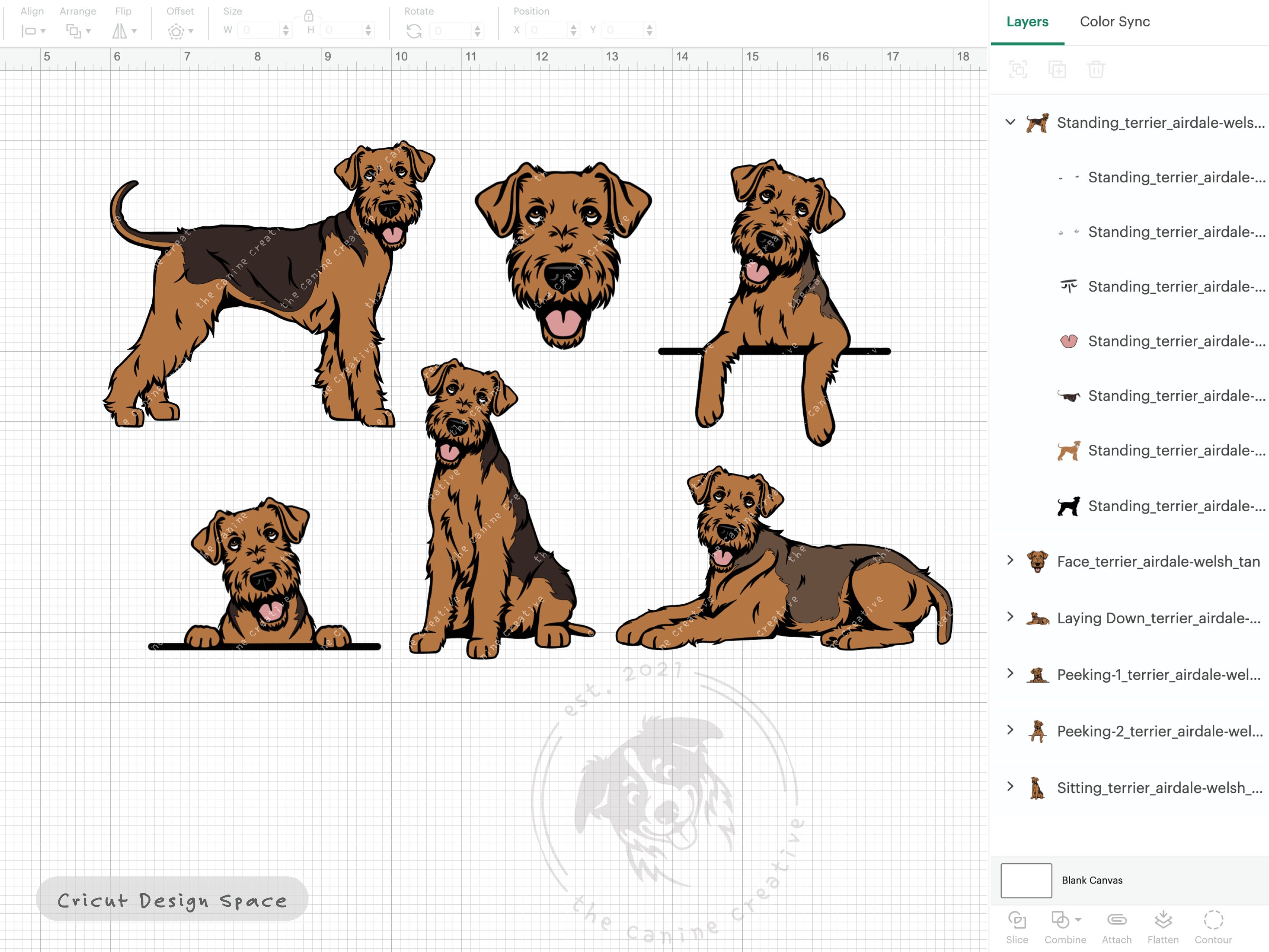 Airedale SVG Bundle, Welsh Terrier Art, Dog Face Design, Peeking Dog ...