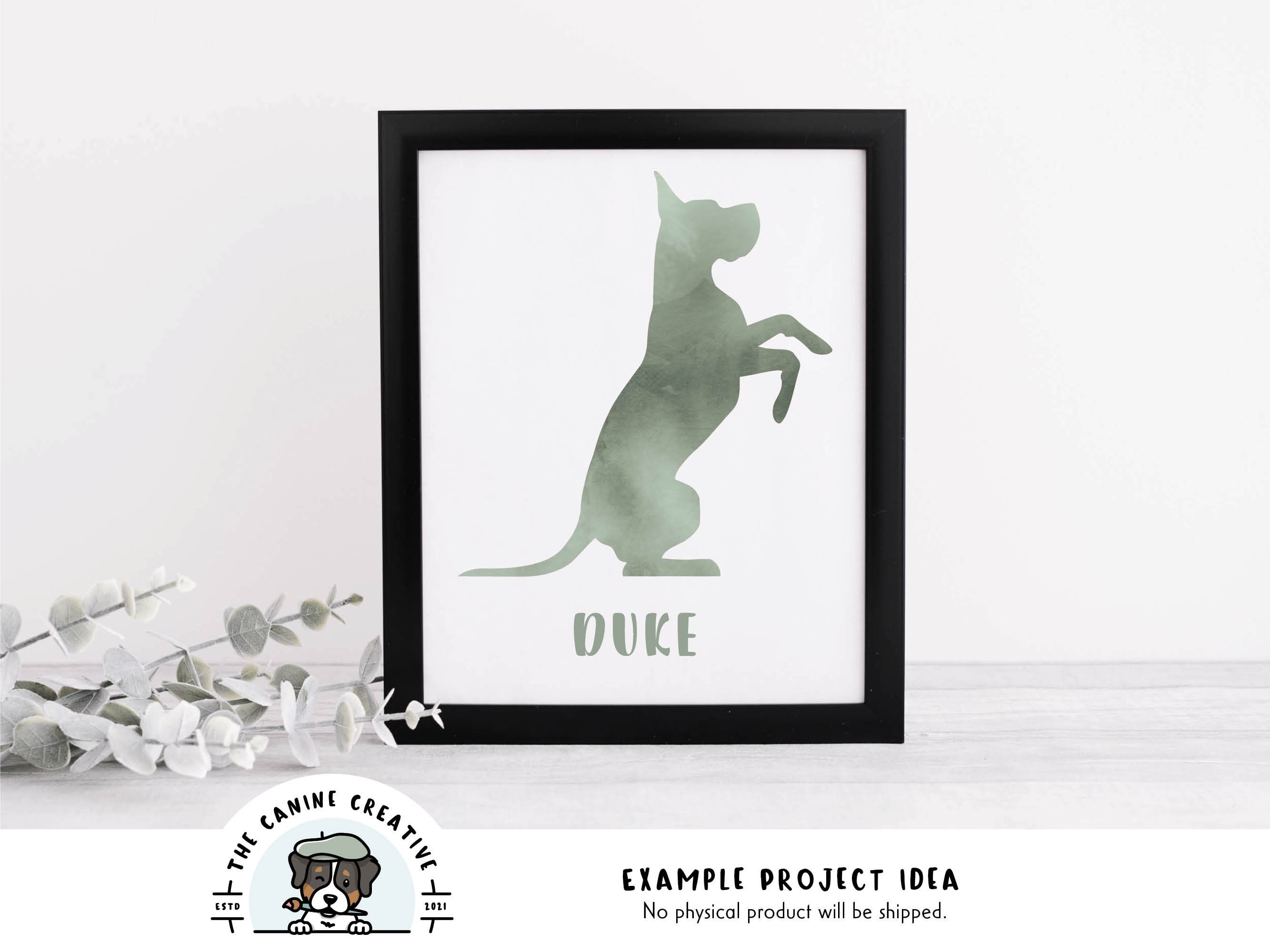 Great Dane SVG Cropped Ears Bundle, Dog Breed Silhouette, Dog Image ...