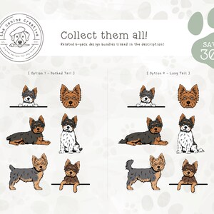 Yorkshire Terriers Clip Art, Yorkie SVG, Biewer Terrier PNG, Undocked ...