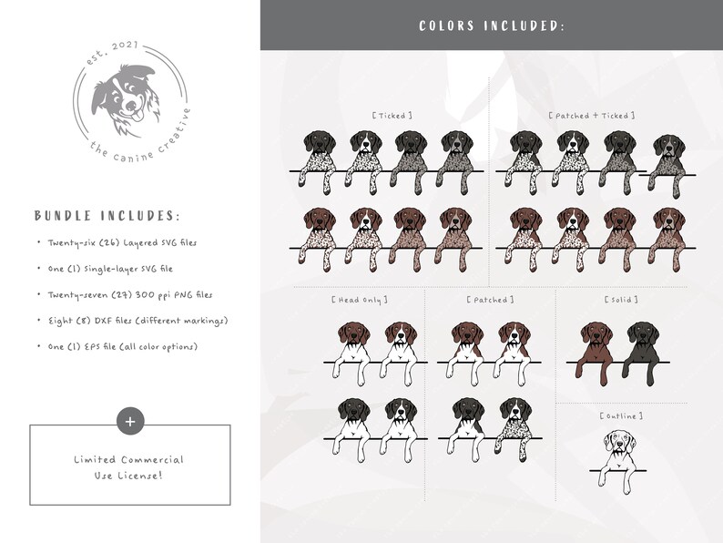 German Shorthaired Pointer SVG GSP PNG Peeking Dog Design - Etsy