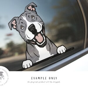 Pit Bull SVG, Staffordshire Dog PNG, Peeking Dog Design #1, Layered ...