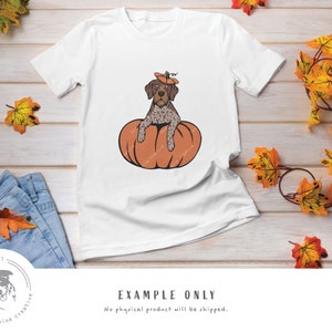 German Wirehaired Pointer SVG, GWP SVG, Pumpkin Dog Png, Dog Dog ...