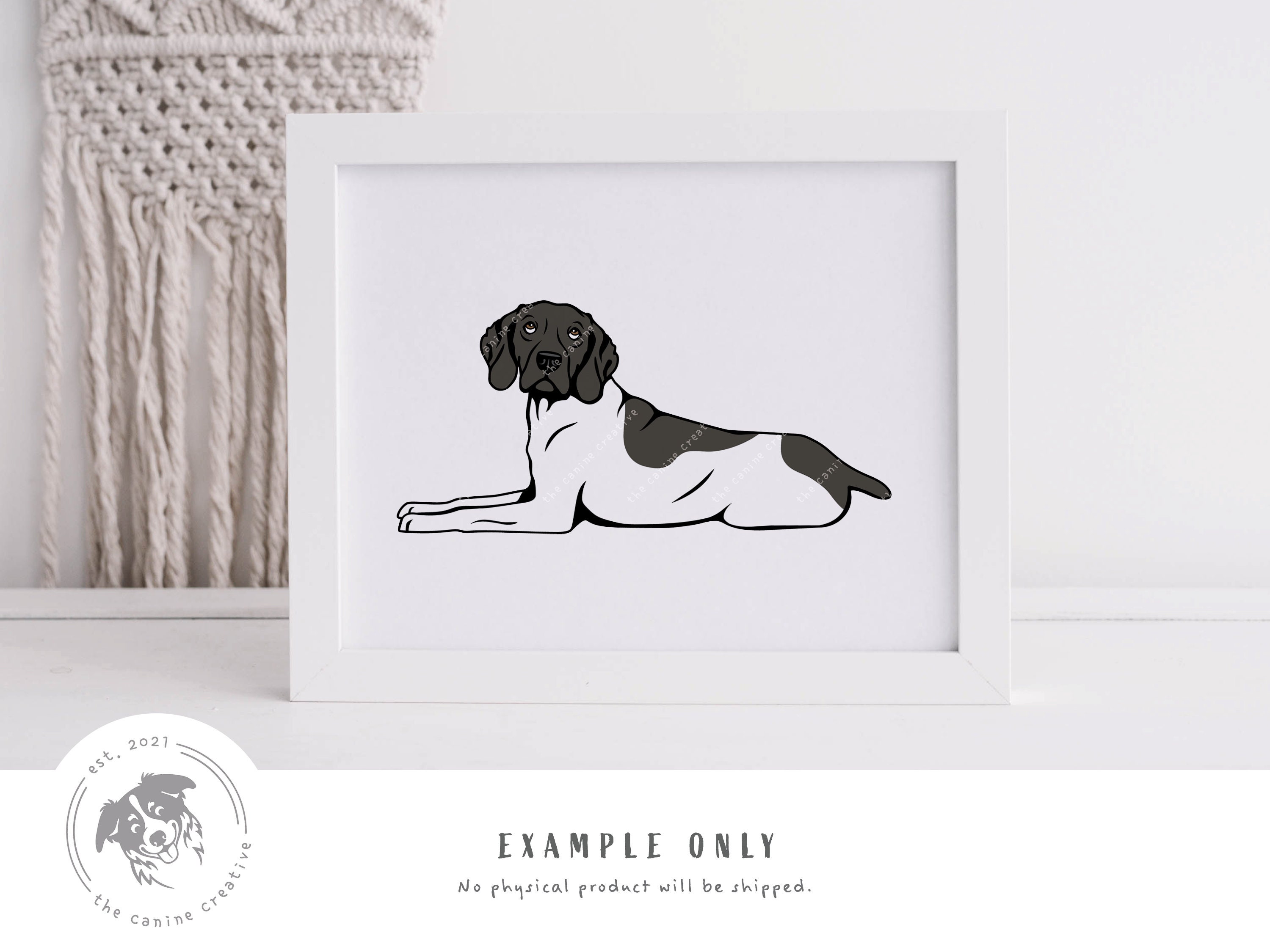 German Shorthaired Pointer SVG, GSP PNG, Dog Laying Down Clipart, Pet ...